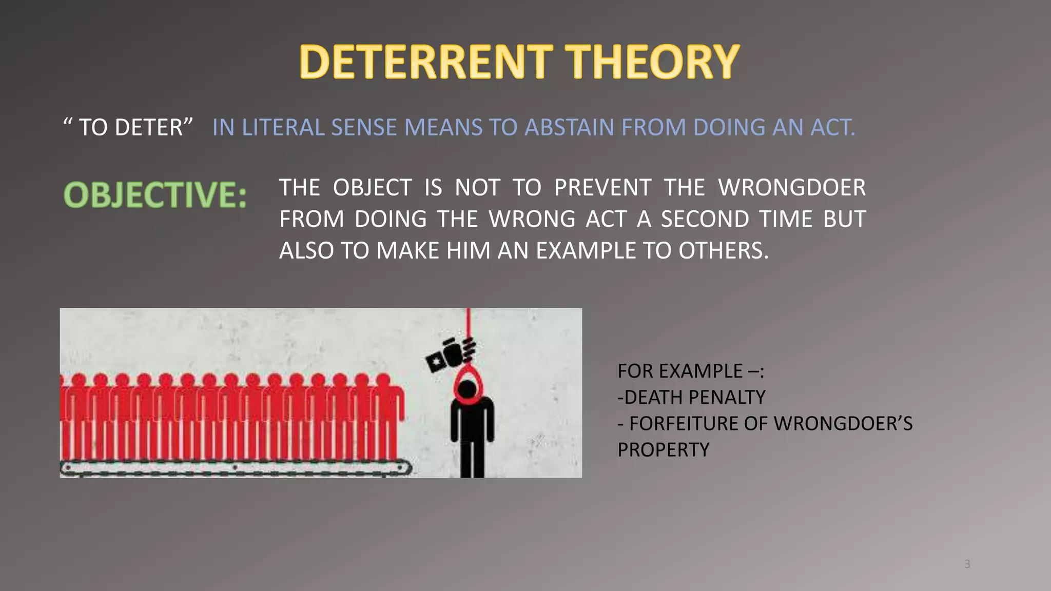 Jurisprudence - Theories Of Punishment | PPTX