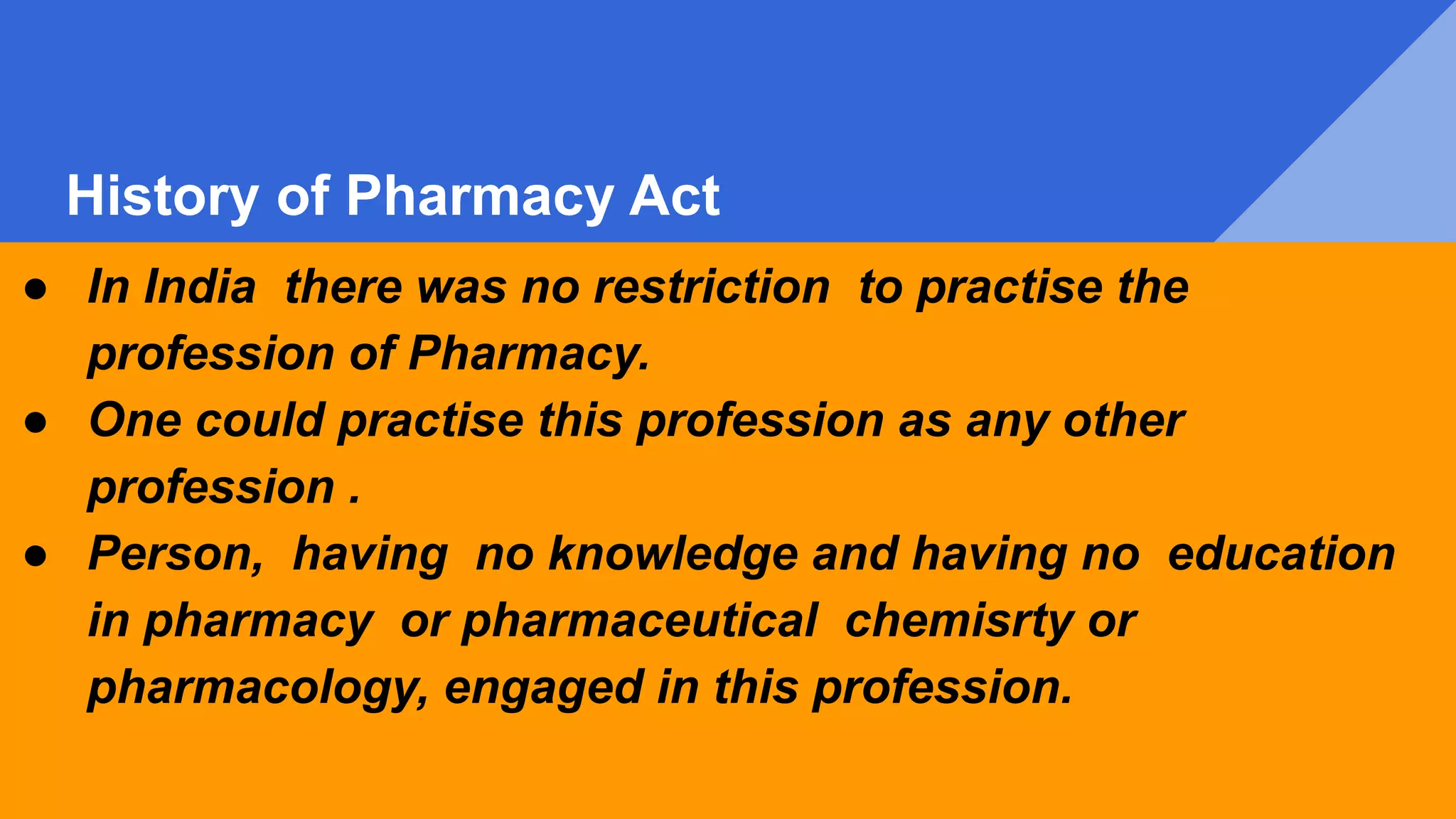 Pharmacy Act 1948 | PPT