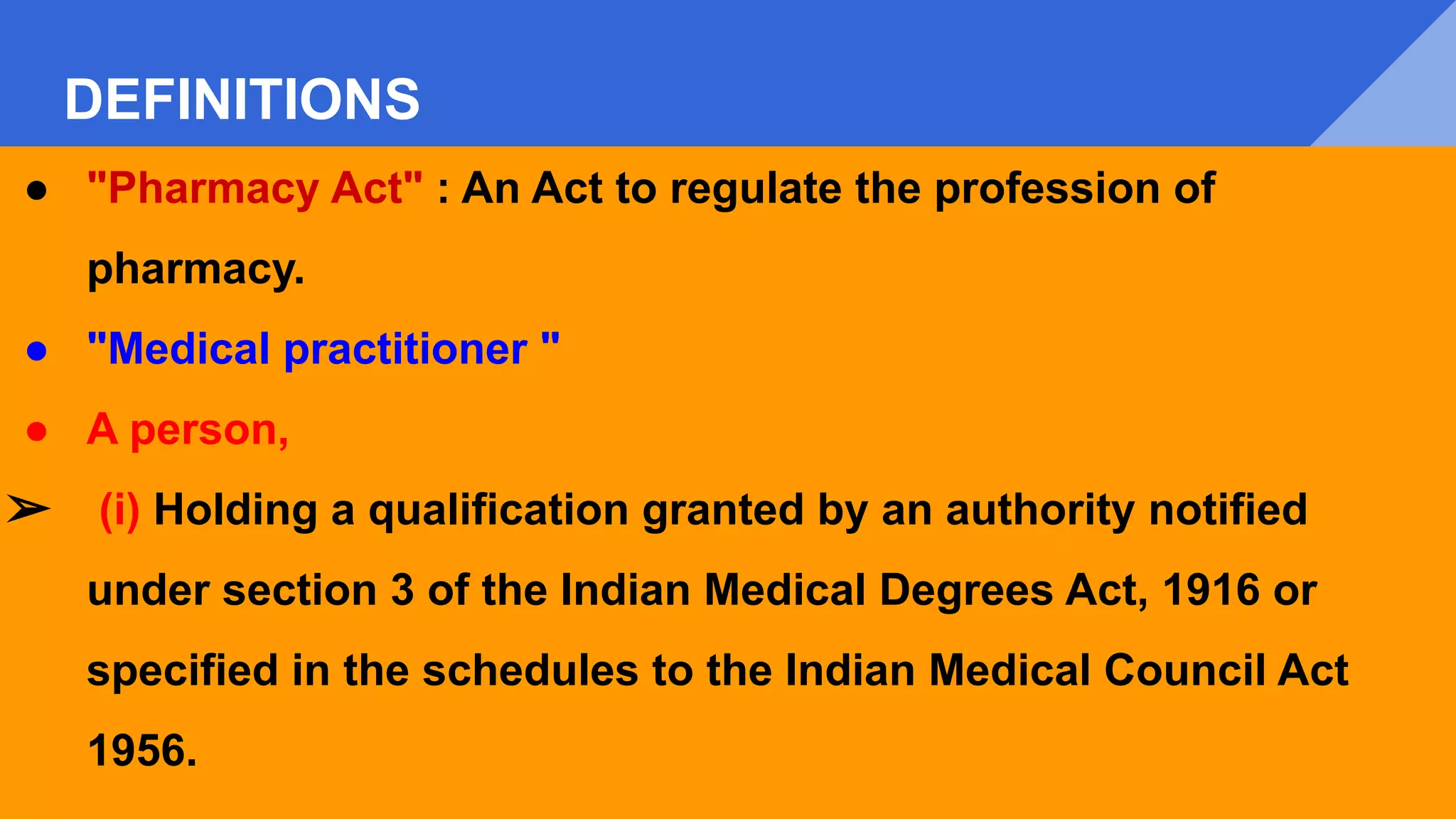 Pharmacy Act 1948 | PPT