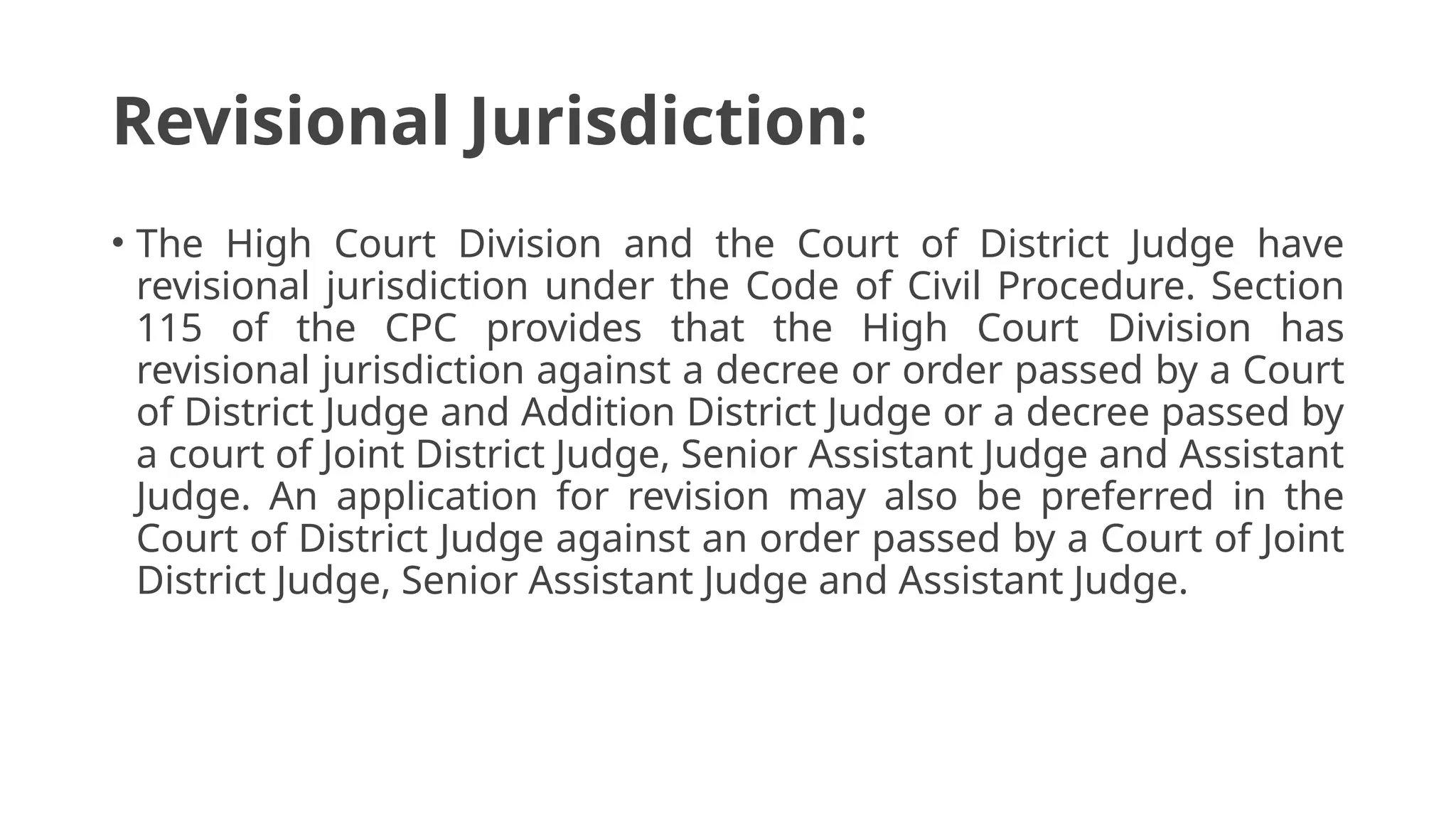 jurisdiction.pptx of the civil courts of bangladesh | PPTX