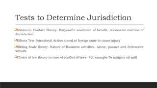 Jurisdictional Issues in Cyberspace.pptx