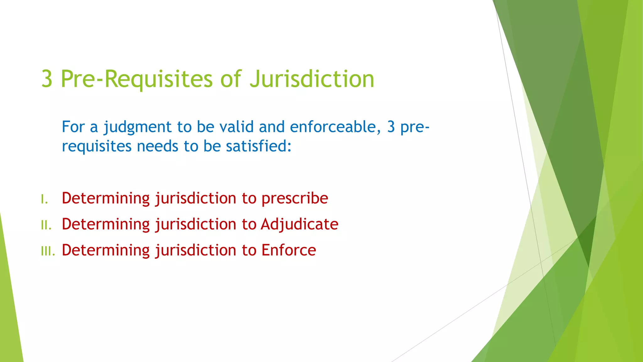 Jurisdiction issues in cyberspace | PPTX