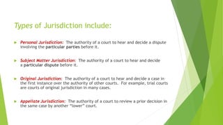 Jurisdiction issues in cyberspace | PPTX