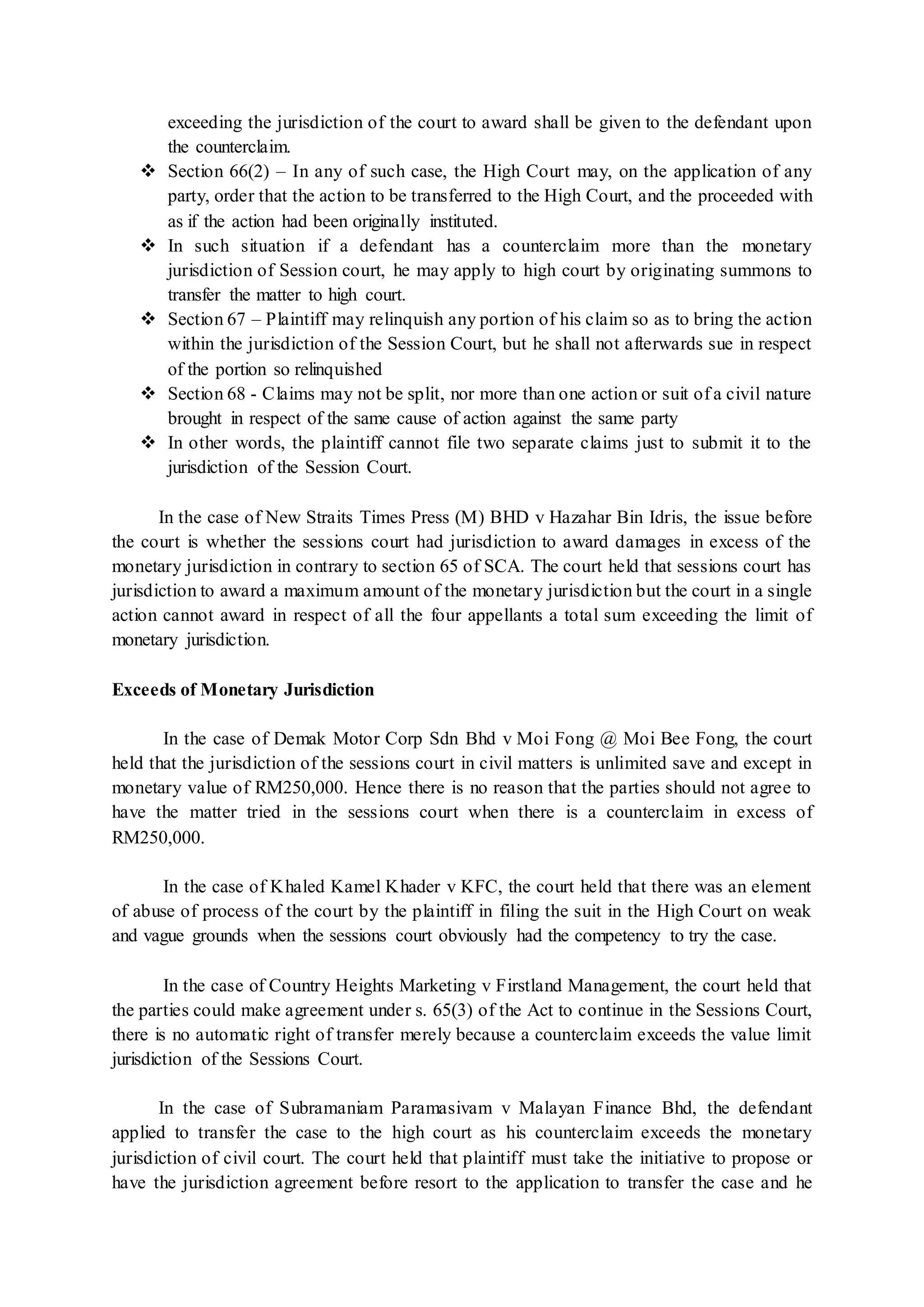 Jurisdiction of court | DOCX