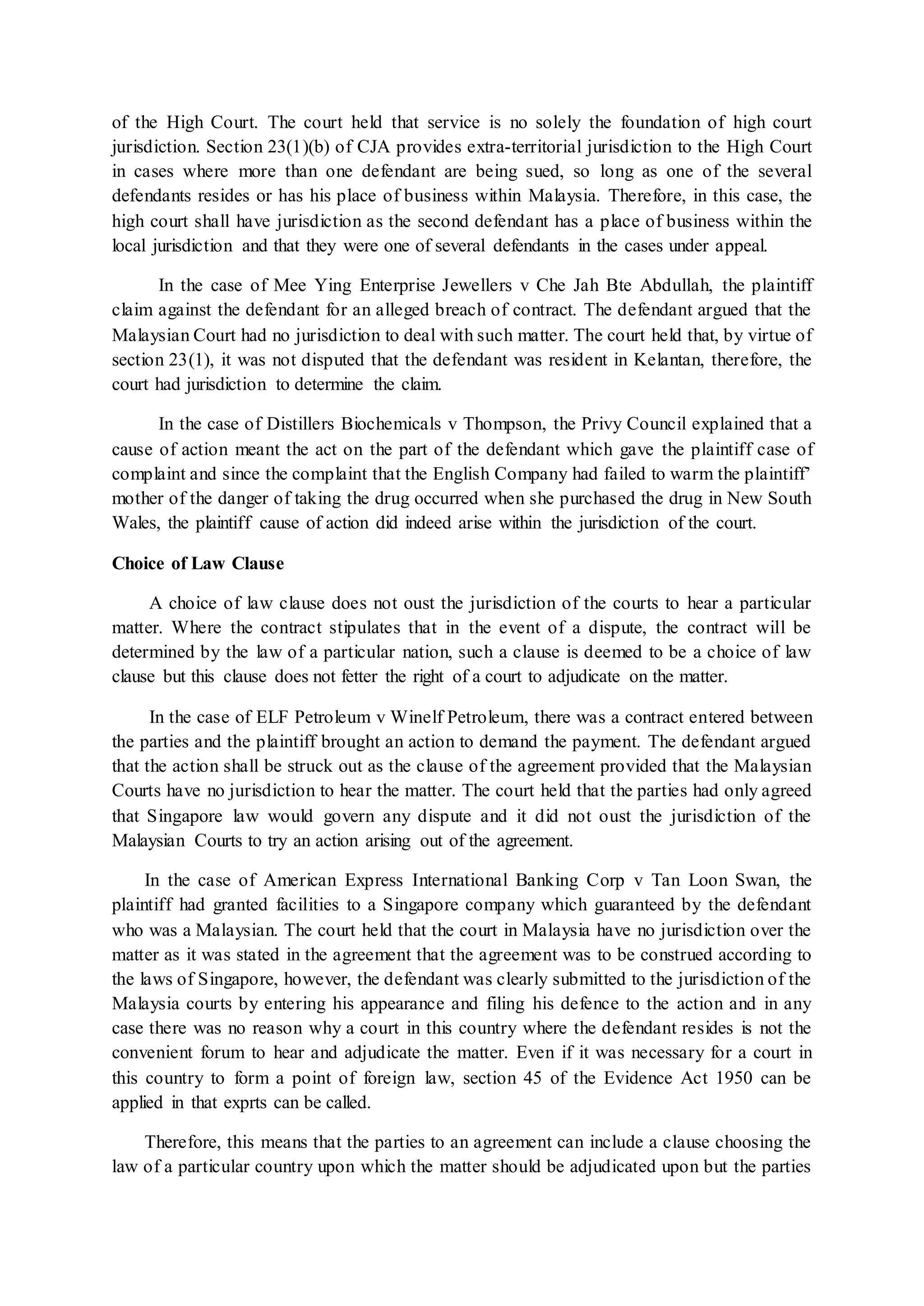 Jurisdiction of court | DOCX