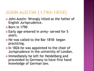 JURISPRUDENCE-AUSTIN THEORY OF LAW | PPTX