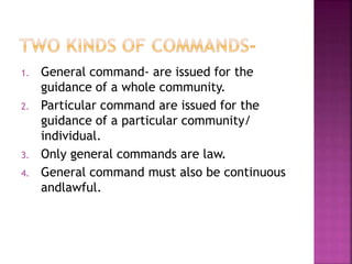 JURISPRUDENCE-AUSTIN THEORY OF LAW | PPTX