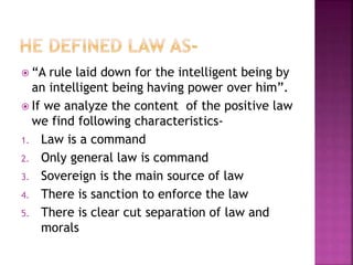 COMMAND THEORY-AUSTIN THEORY OF JURISPRUDENCE | PPTX