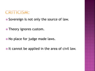 COMMAND THEORY-AUSTIN THEORY OF JURISPRUDENCE | PPTX