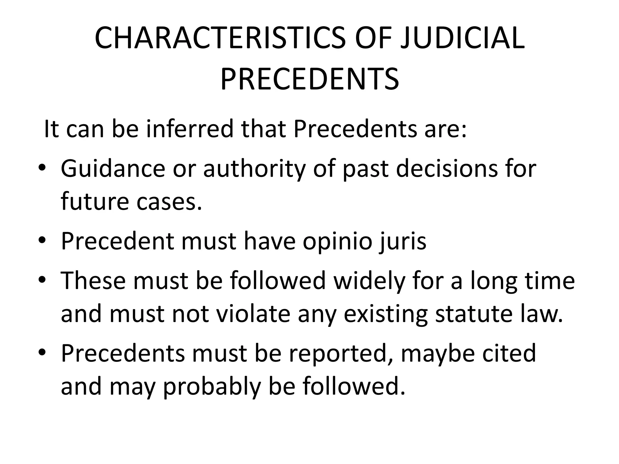 JUDICIAL PRECEDENTS AS A SOURCE OF LAW | PPTX