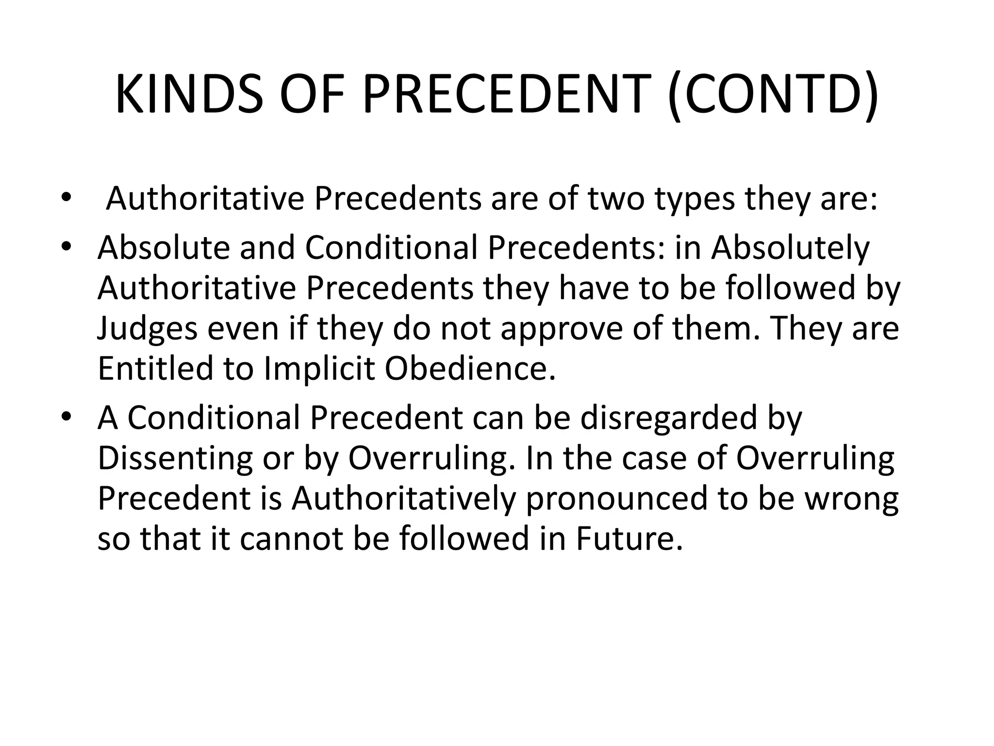 JUDICIAL PRECEDENTS AS A SOURCE OF LAW | PPTX