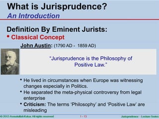 Jurisprudence ch.01 introduction | PPTX