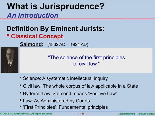 Jurisprudence ch.01 introduction | PPTX