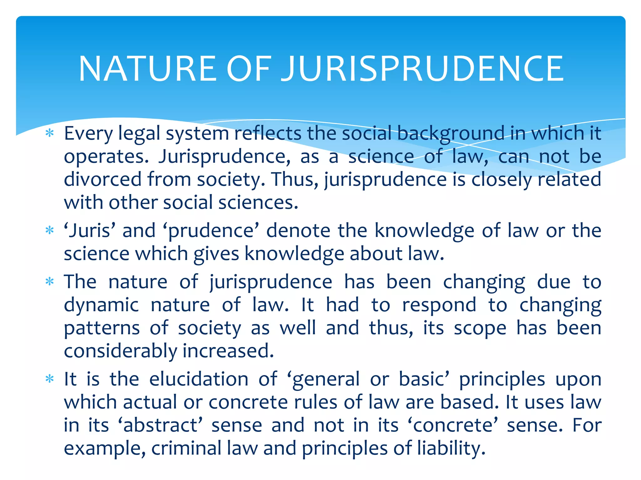 Jurisprudence introduction . | PDF