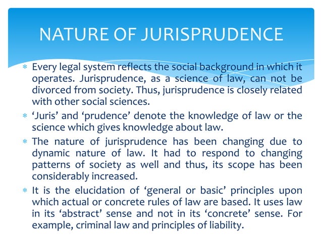 Jurisprudence introduction . | PDF | Legal Services Industry | Industries