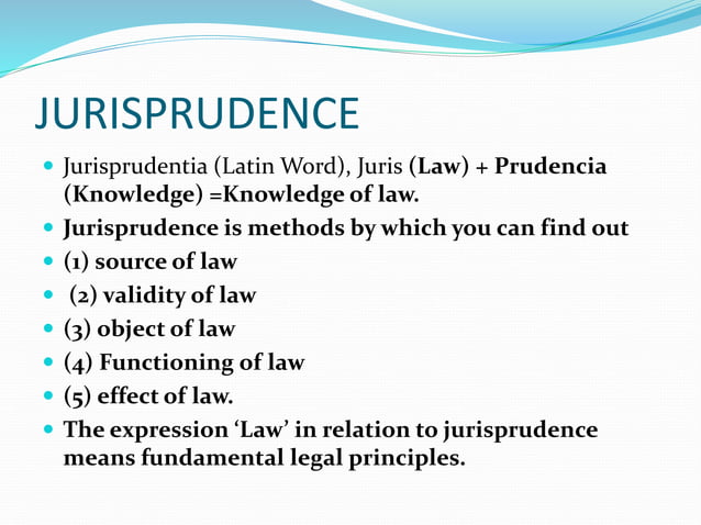 Jurisprudence its meaning, nature and scope | PPTX