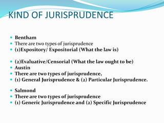 Jurisprudence its meaning, nature and scope | PPTX