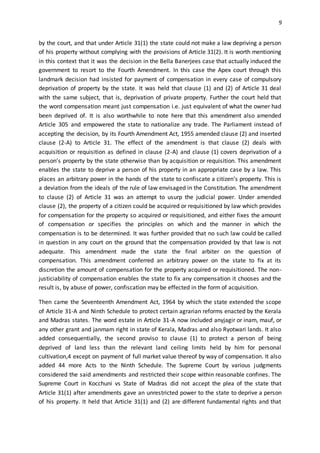 Jurisprudential analysis of rights to property | DOCX