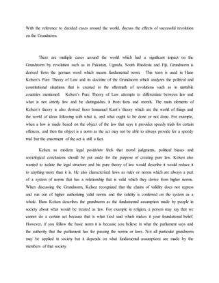 Juris prudence grundnorm revolution | DOCX