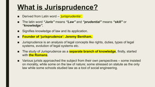 Ppt on jurisprudence for judiciary persp | PPT