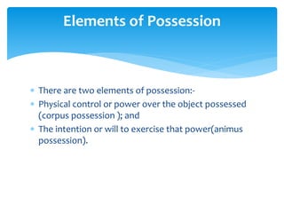 Jurisprudence Possession..pptx