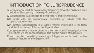 JURISPURUDENCE ON THE IMPORTANCE OF THE JURISPRUDENCE IN LAWPPT.pptx