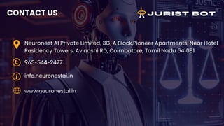 Ai legal assistant Legalaisoftware JuristBot Ai | PPT