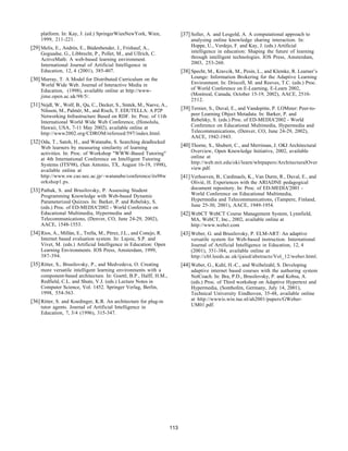 Jurnal a distributed architecture for adaptive e-learning | PDF | Web Development | Internet