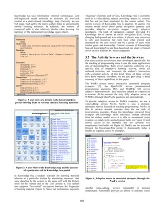 Jurnal a distributed architecture for adaptive e-learning | PDF | Web Development | Internet