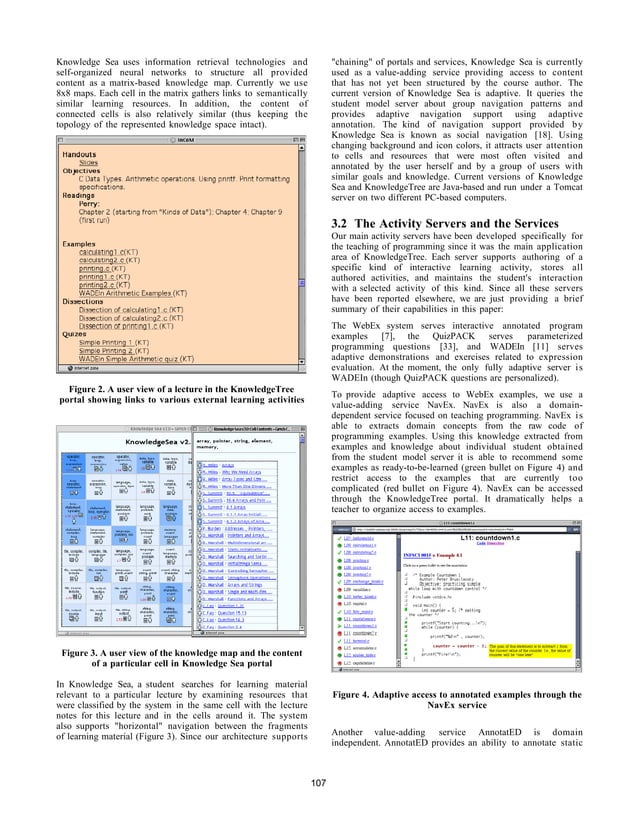 Jurnal a distributed architecture for adaptive e-learning | PDF | Web Development | Internet