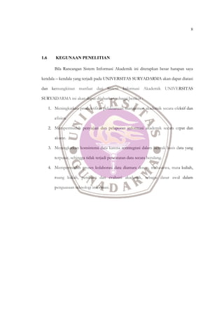 Jurnal analisis dan perancangan sistem informasi akademik | PDF