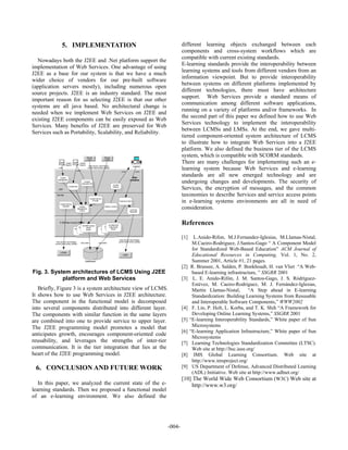 Jurnal an implementable architecture of an e-learning system | PDF | Web Development | Internet