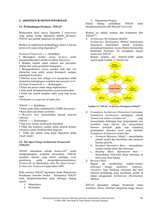 Jurnal arsitektur sistem informasi untuk institusi perguruan tinggi di | PDF