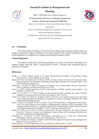 Jurnal industry 4.0 implication on human capatial | PDF