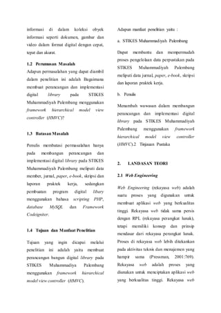Jurnal perancangan dan implementasi digital library pada stikes ...