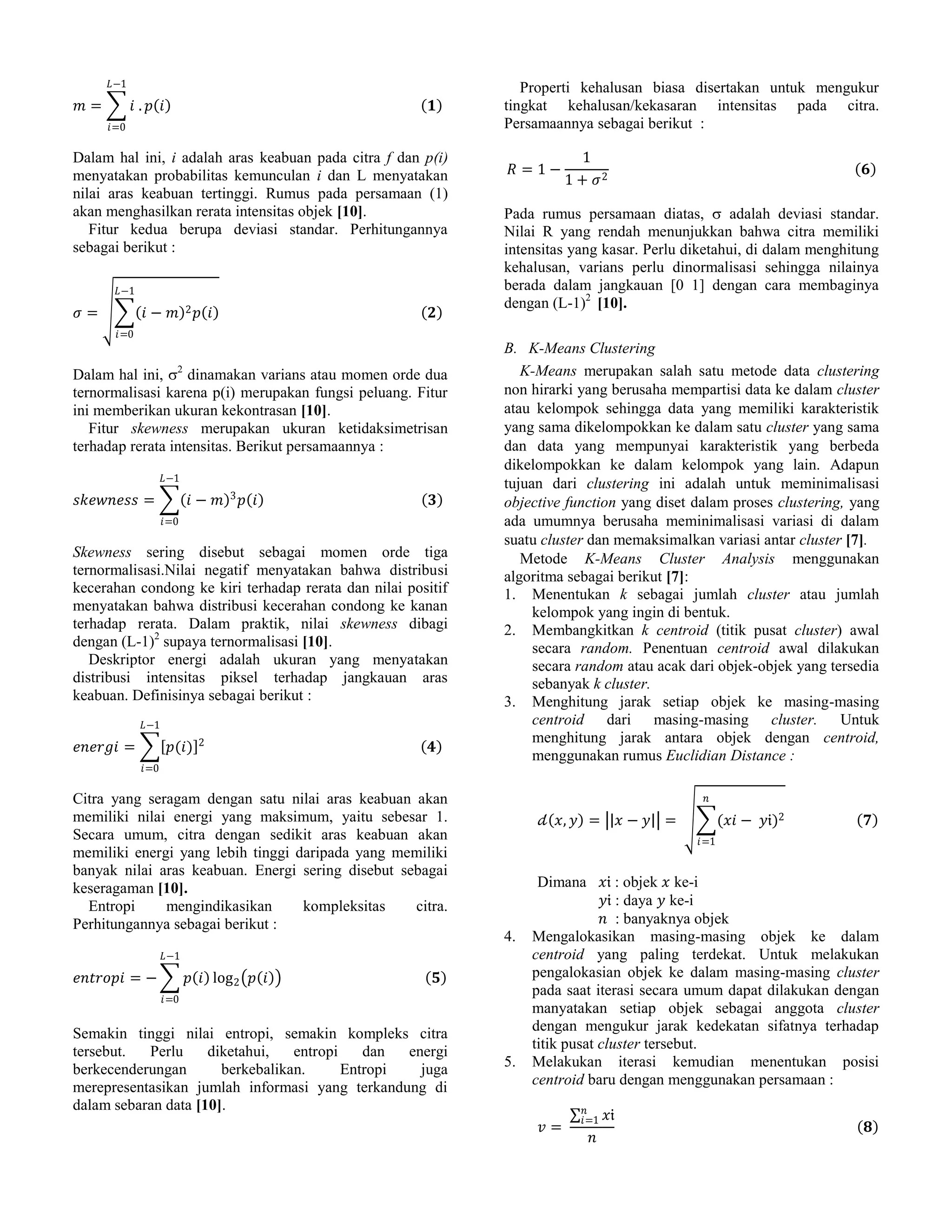 Jurnal 15235 pengelompokan kayu kelapa menggunakan algoritma k-means | PDF