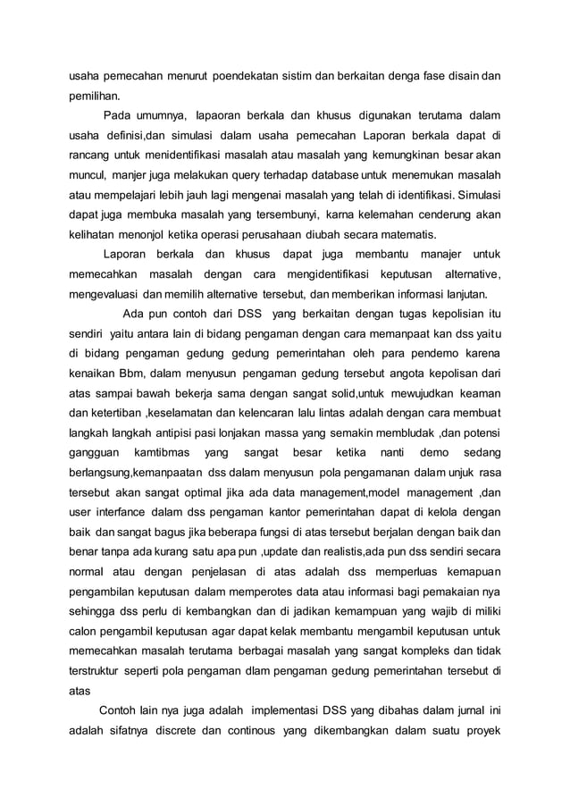 Jurnal 1 sistem pakar atau dss | DOCX