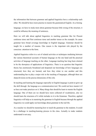 applied linguistics Jurnal Riska | PDF