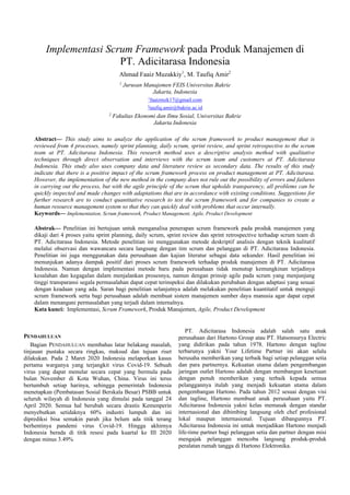 Jurnal ahmad faaiz muzakkiy 1161001015 | PDF