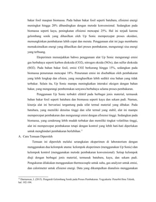 EFEKTIVITAS PENGGUNAAN ALAT PEMBAKRAN SAMPAH | PDF