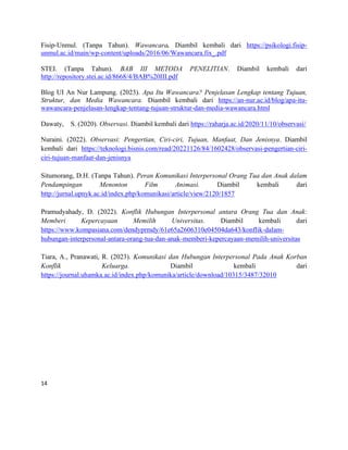 KONFLIK KOMUNIKASI ANTARA ORANG TUA DAN ANAK YANG DISEBABKAN OLEH PERBEDAAN ZAMAN | PDF