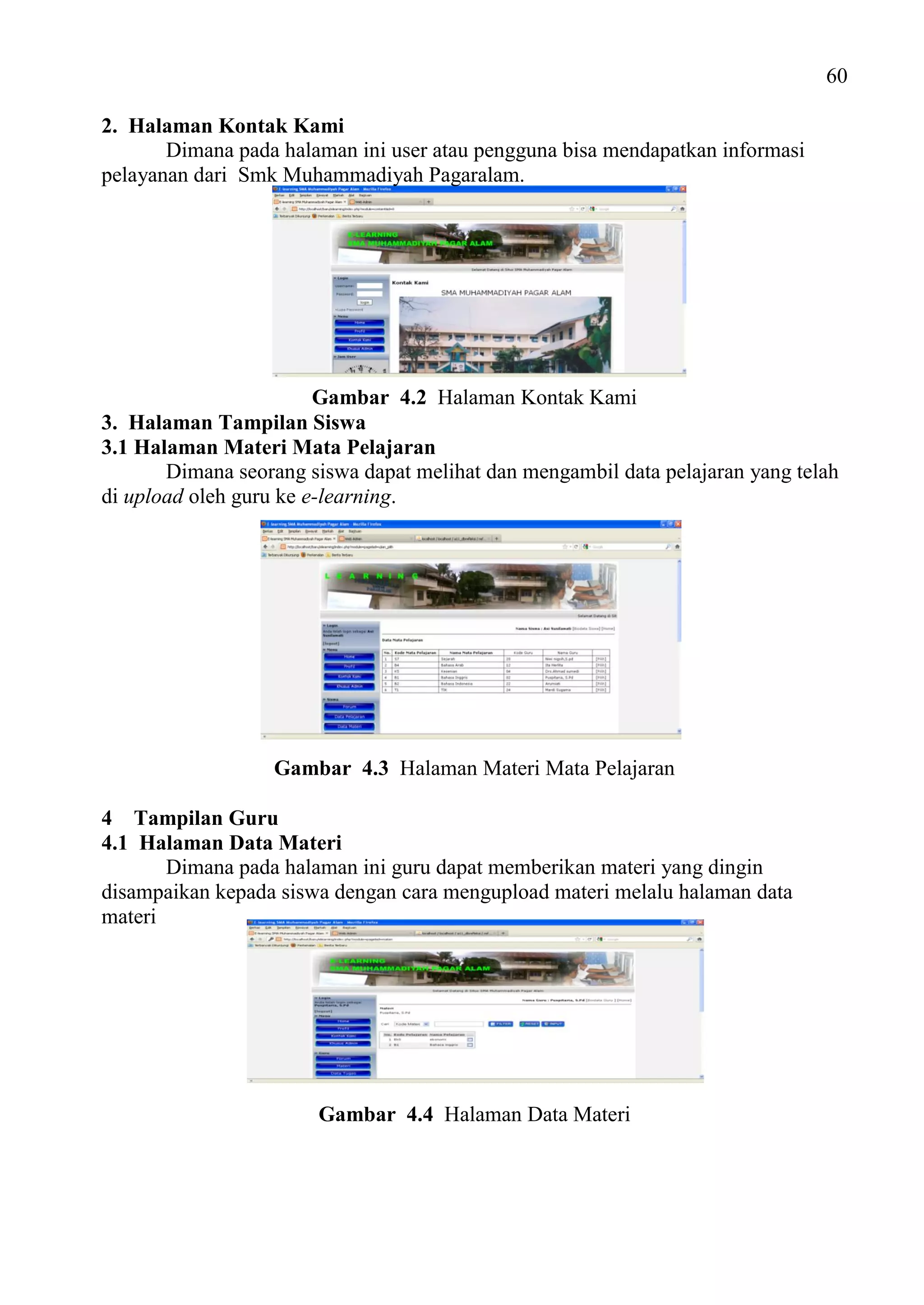 Sistem E-learning Berbasis Web Pada SMA Muhammadiyah Pagaralam | PDF