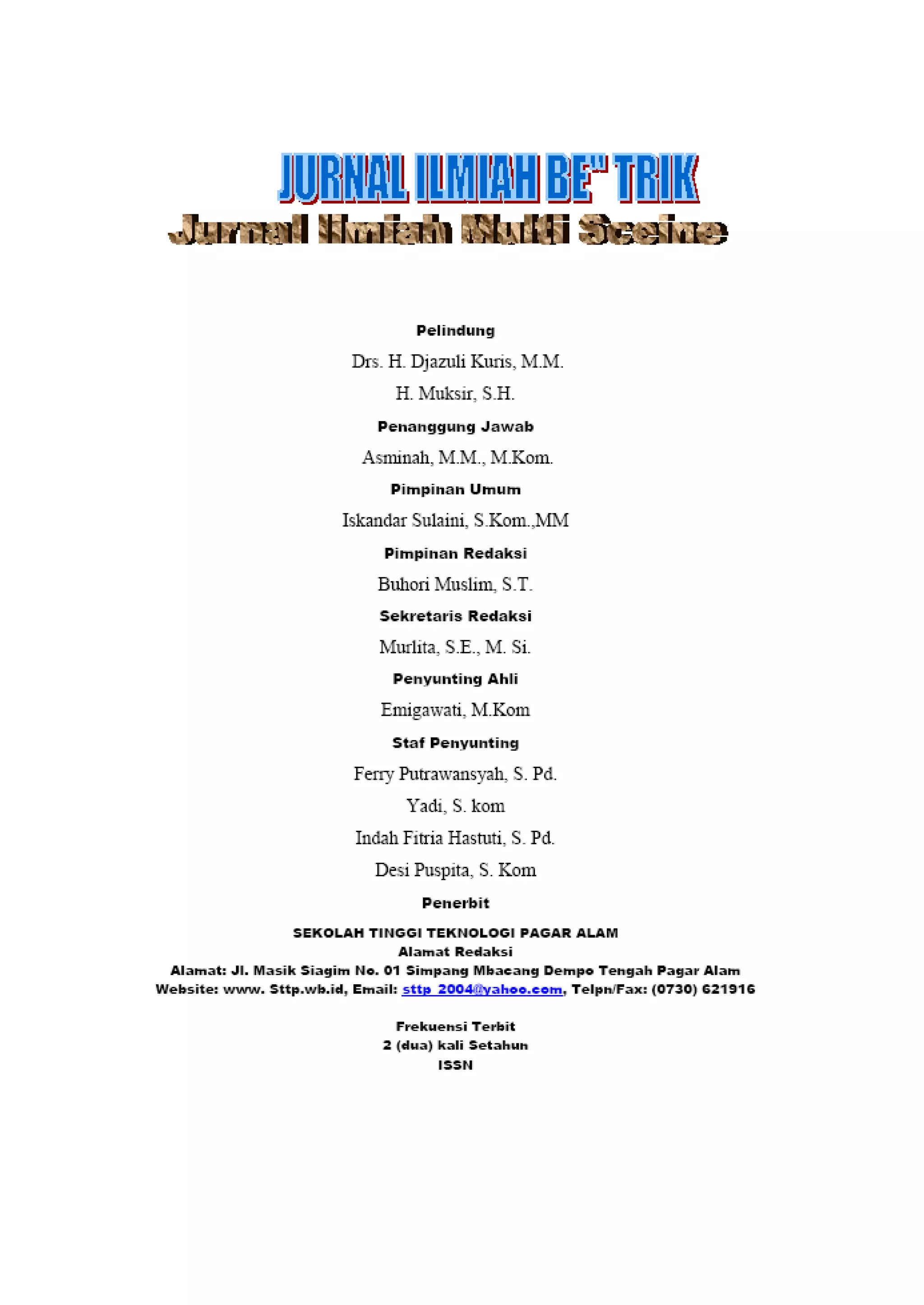 Sistem E-learning Berbasis Web Pada SMA Muhammadiyah Pagaralam | PDF