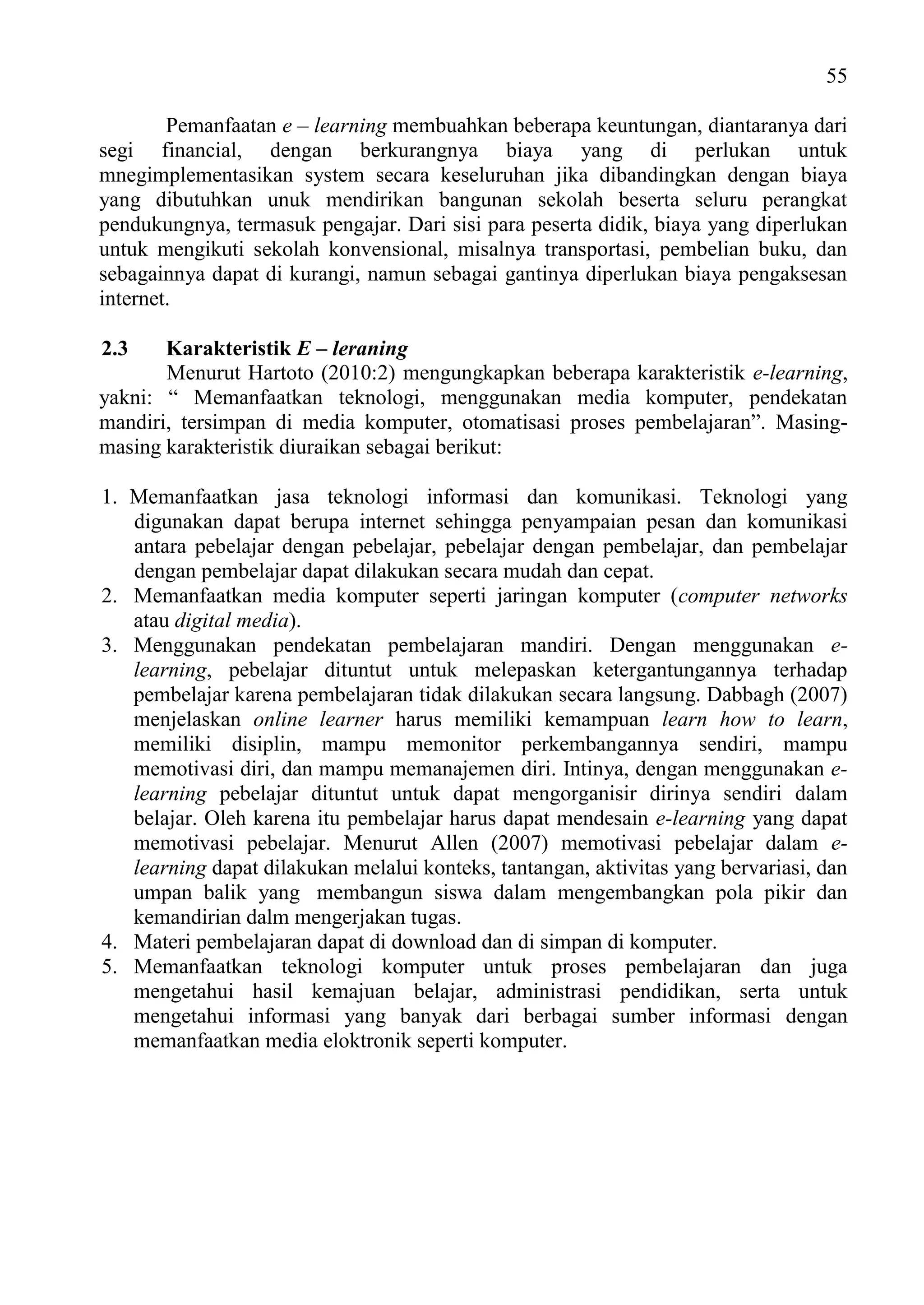 Sistem E-learning Berbasis Web Pada SMA Muhammadiyah Pagaralam | PDF