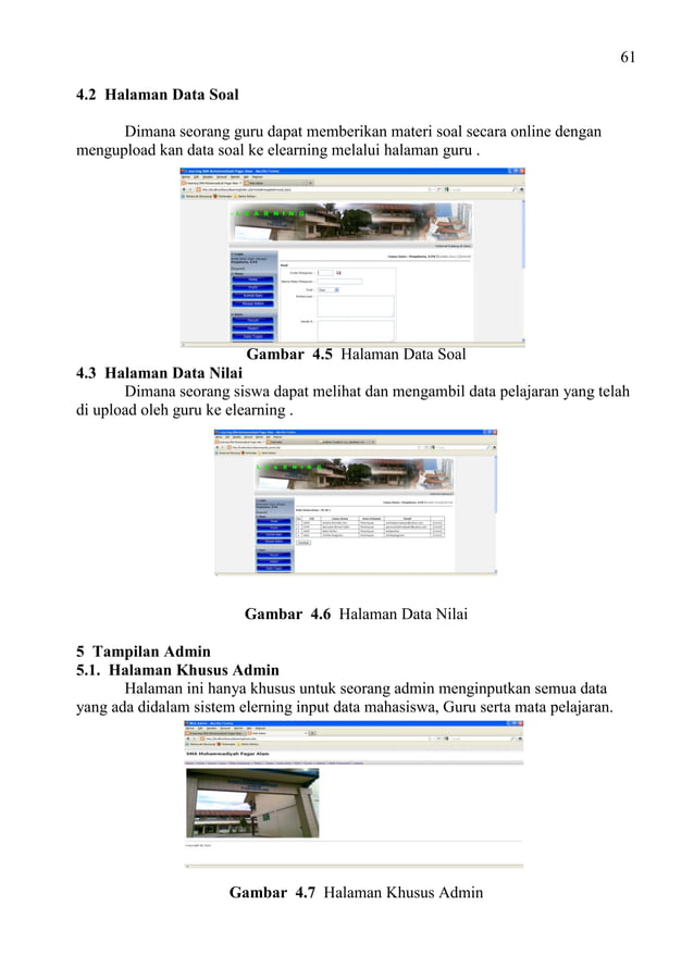 Sistem E-learning Berbasis Web Pada SMA Muhammadiyah Pagaralam | PDF
