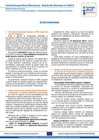 Jurnal CDIMM nr. 8/2012 - Centrul Europe Direct Maramures | PDF