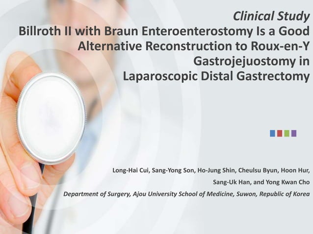 Journal reading Billroth 2 vs Roux-en-Y in Distal Gastrectomy | PPT