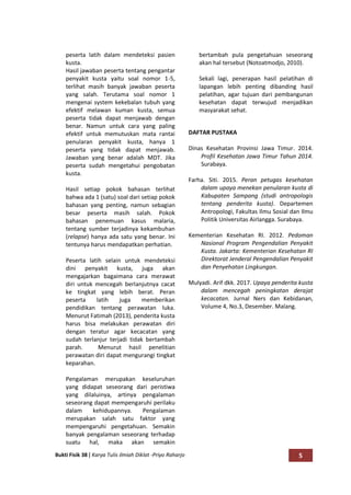 Pelatihan P2 Kusta Sumenep | PDF