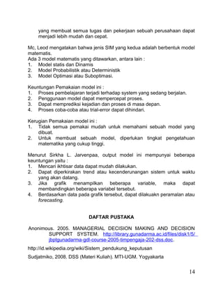 Jurnal dss | DOC