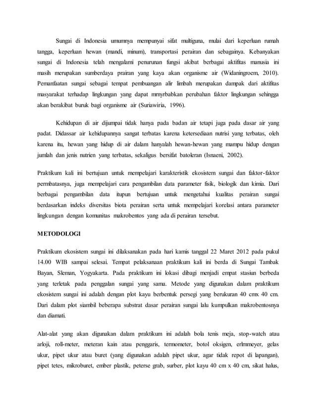 Jurnal ekologi perairan | DOCX